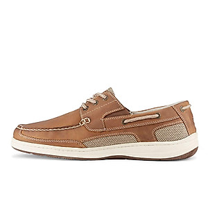 Dockers Men's Beacon Boat Shoe, Dark Tan, 9.5 W US