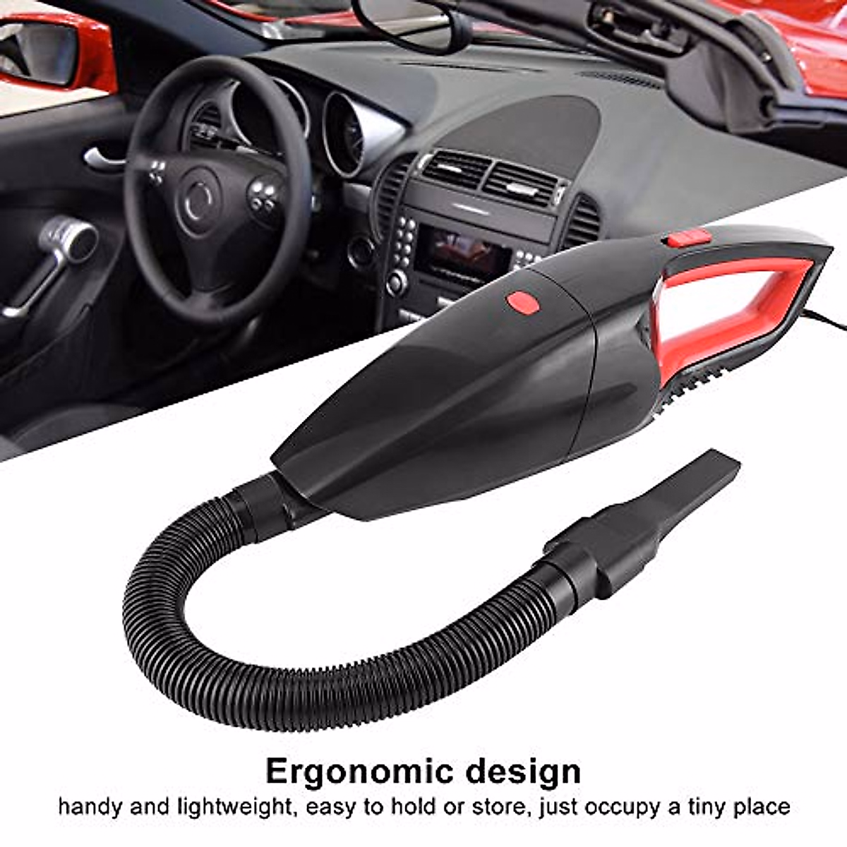 Terisass Handheld Car Vacuum Cleaner Portable High Power Mini Super Suction Catcher for Car Home Interior Cleaning with Wet or Dry for Men/Women 120W