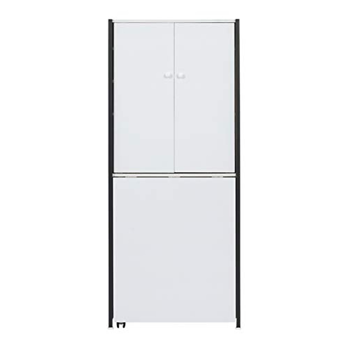 Sew Ready Craft/Multi Room Hiding Table Armoire, Charcoal/White