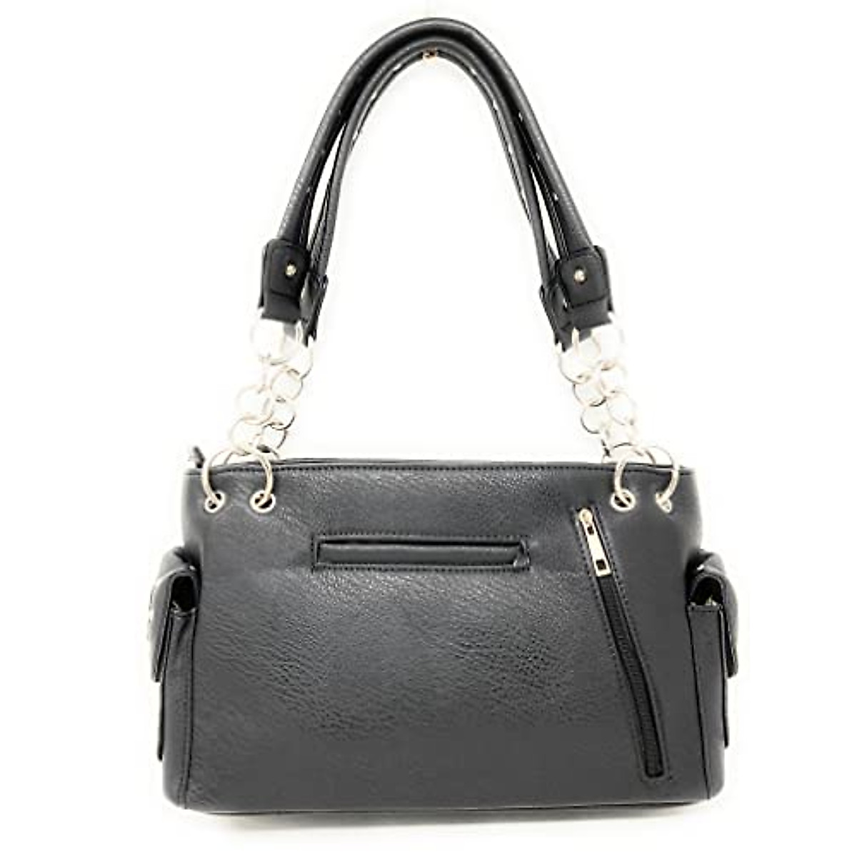 Texas West Women's Flora Candy Skull Concealed Carry Handbag Purse in Multi-color (Black)