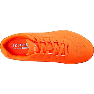 Skechers Women's Uno-Night Shades Sneaker, Orange, 8