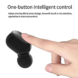 BD&M Wireless Bluetooth Earbuds, HiFi Digital LED Display Stereo Headphones, Waterproof Ear Buds, Hands-Free Calls for Sports, Home, Work, Running