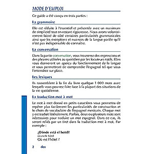 Guide de conversation L'espagnol du Mexique de poche [ Mexican Spanish for French speakers ] (Spanish Edition)