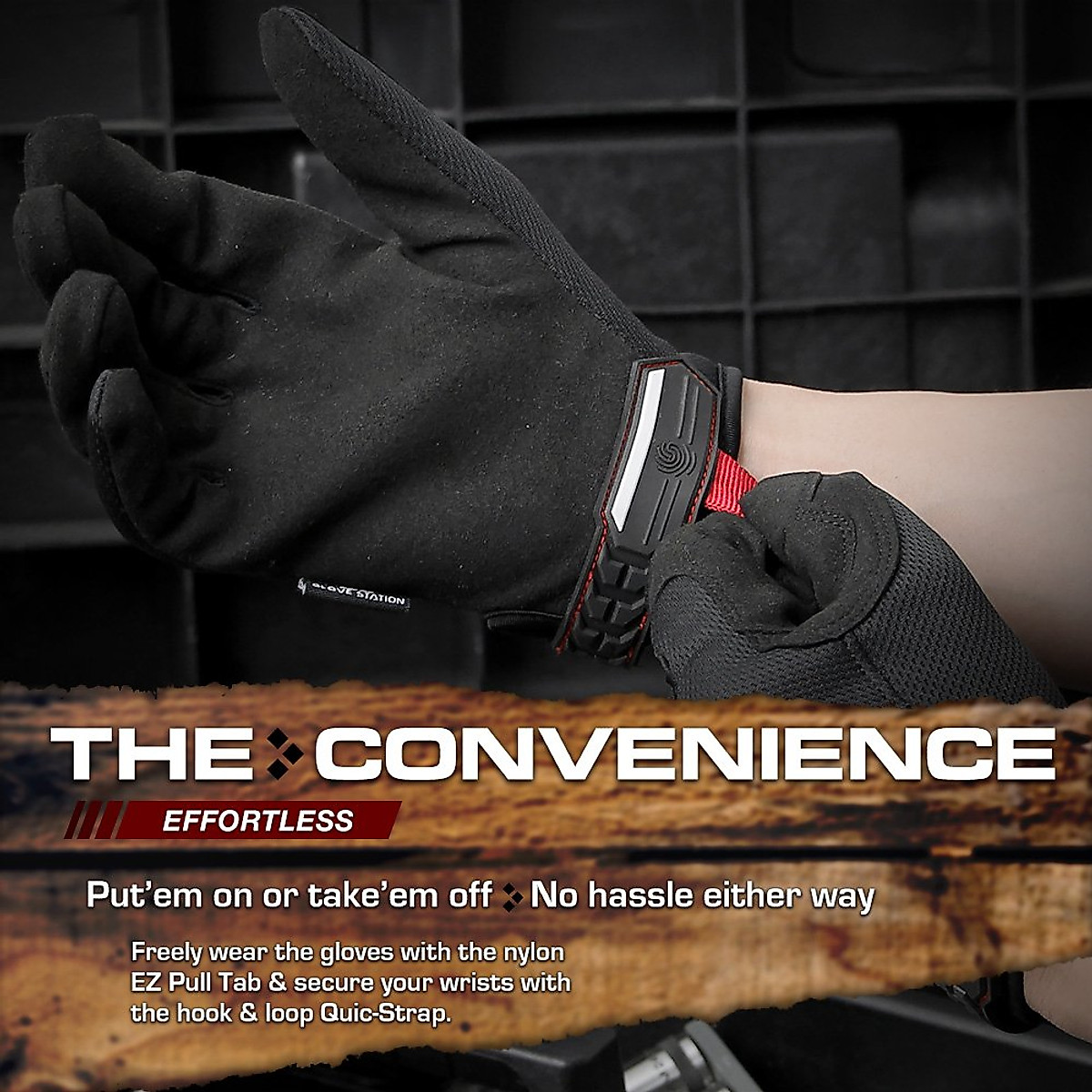 Glove Station Tactical Gloves for Men, Essential Series Covert Black, 2XL (1 Pack) - Dexterity Work Gloves, Mechanic Tactical Work Gloves, Heavy-Duty Protection for Utility & Outdoor Tasks