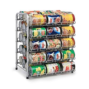 Rice rat Can Organizer for Pantry, Can Rack Can Storage Dispenser for Canned Food (5 tiers)