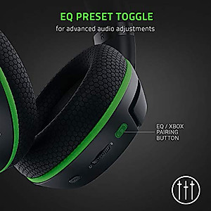 Razer Kaira Pro Wireless Gaming Headset for Xbox Series X|S, Xbox One: Triforce Titanium 50mm Drivers - Supercardioid Mic - Dedicated Mobile Mic - EQ Pairing - Xbox Wireless & Bluetooth 5.0 - Black