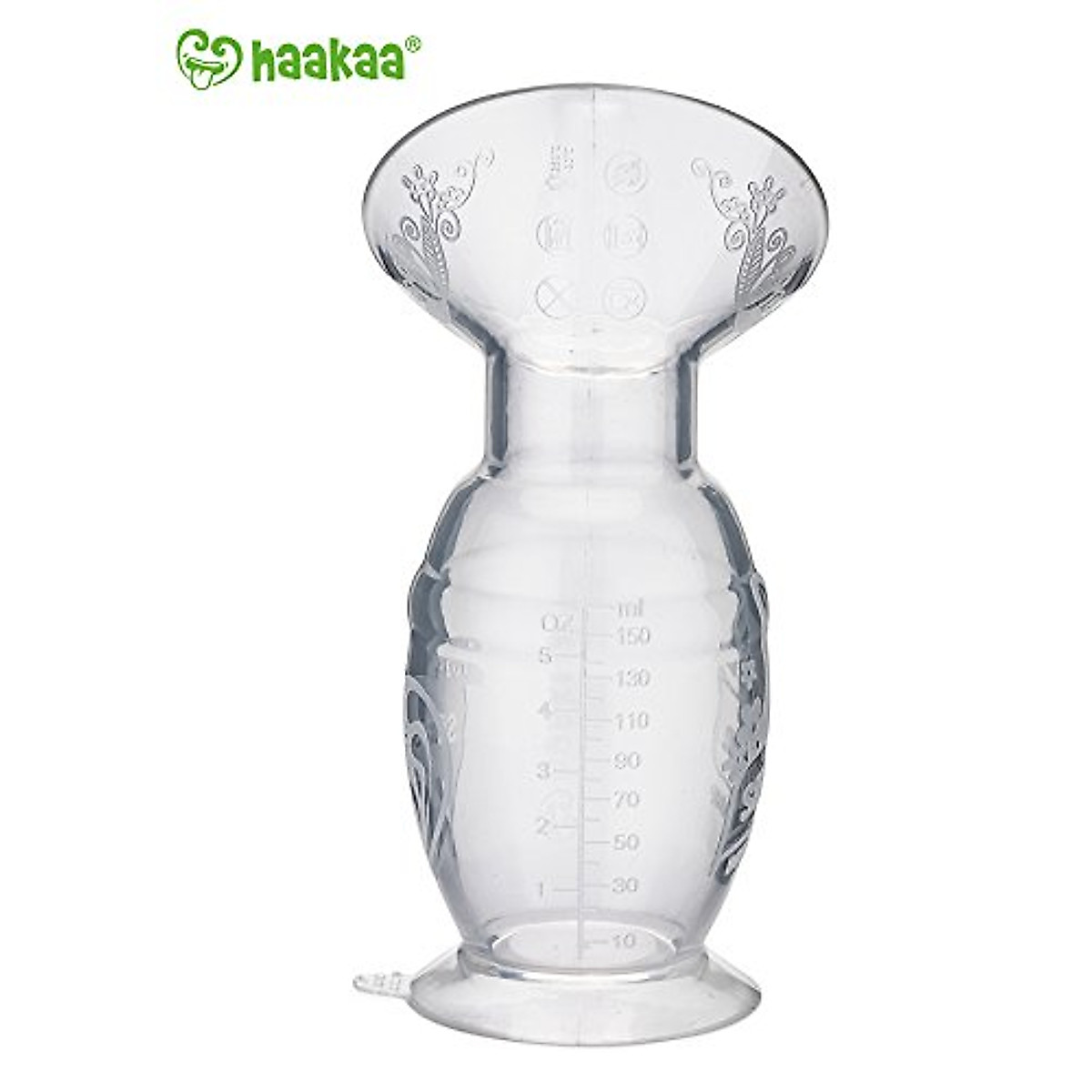Haakaa New Silicone Breast Pump 150ML with Suction 100% Food Grade Silicone BPA PVC and Phthalate Free (150ml)