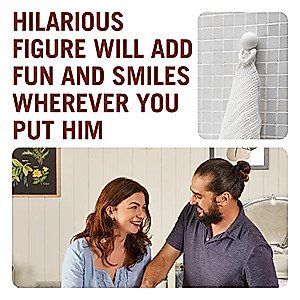 Modesto: Hand Towel Holder/Kitchen Towel Hanger/Fun Silicone Figure Towel Grip/for Towels by Monkey Business