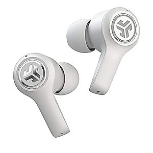 JLab JBuds Air Executive True Wireless Bluetooth Earbuds + Charging Case - White - C3 Calling with Dual Microphones - Long Travel Playtime - Bluetooth 5.0 Connection - 3 EQ Sound Settings…
