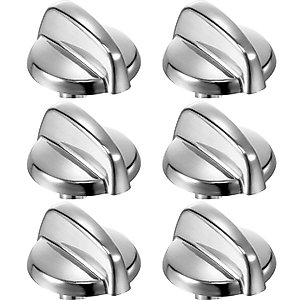 WB03T10325 Knobs Burner Control Knobs Compatible with General Electric GE Range Cooktop Knob 2691864 PS3510510 (6 Packs)