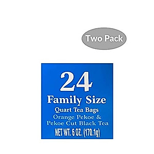 Red Diamond Tea All Natural 2-24ct Boxes Family Size Pekoe Antioxidants