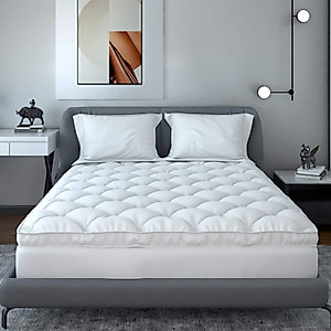 MINOROTY Mattress Topper Full Size, Extra Thick Plush Mattress Pad Cover Topper, Cooling Pillow Top with 8-21Inch Deep Pocket