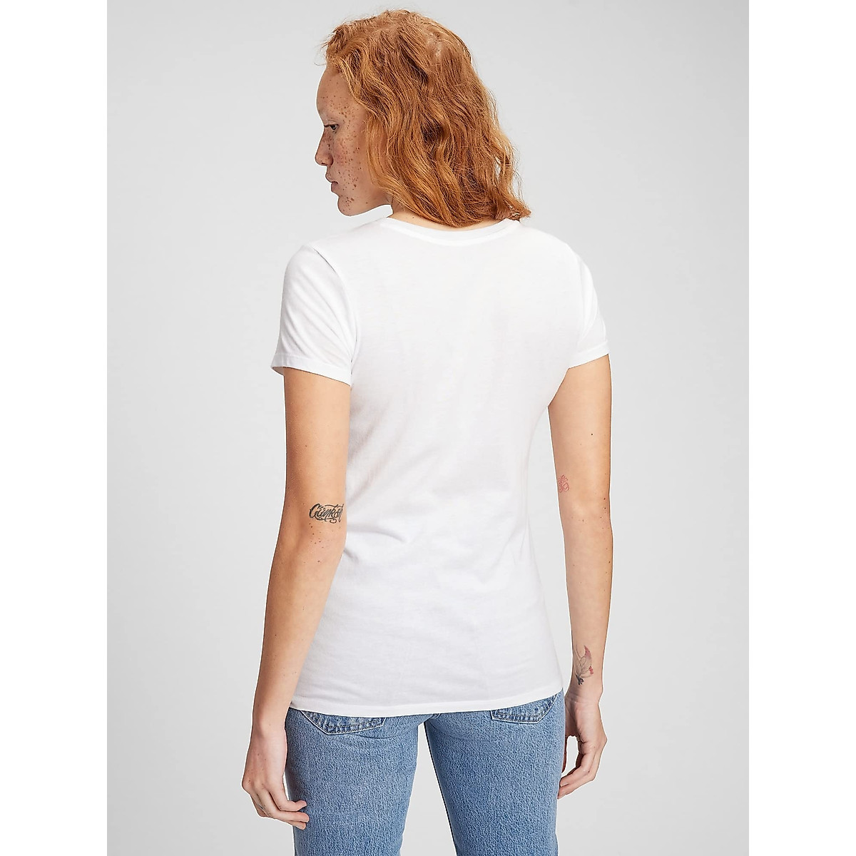 GAP Womens 2-Pack Crewneck Favorite Tee T-Shirt, True Black, Medium US