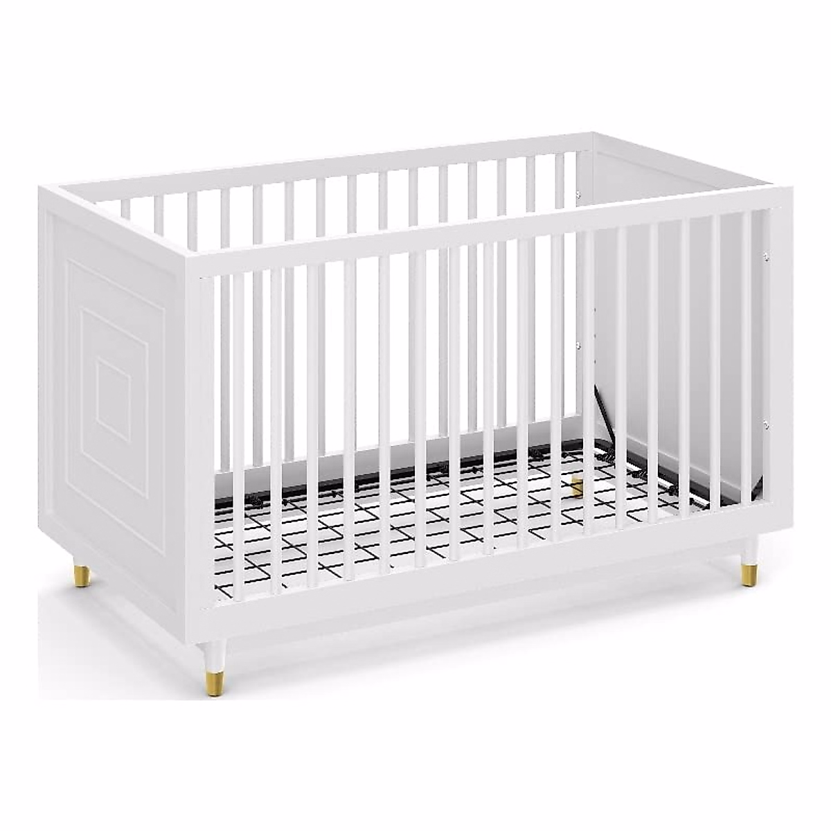 Little Seeds Aviary 3-in-1 Crib with Adjustable Mattress Height, White