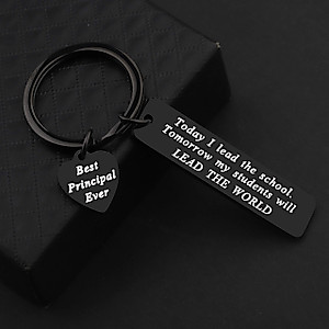MAOFAED Principal Gift School Principal Gift Principal Retirement Gift Assistant Principal Jewelry Gift for Principal Teacher (today lead the school black)