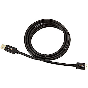 Amazon Basics Z25K USB 3.0 Cable - A-Male to Micro-B - 6 Feet (1.8 Meters), Printer