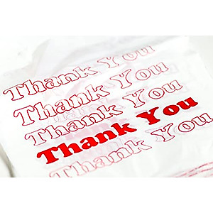 Concession Essentials Thank You Bags Pack of 300ct White