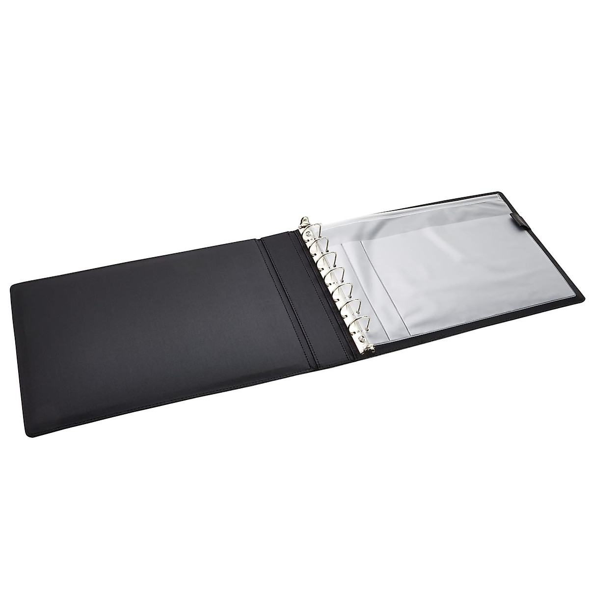 7 Ringed Business Check Binder for Checkbooks, Faux Leather Folder for 600 Checks (14 x 10 in)