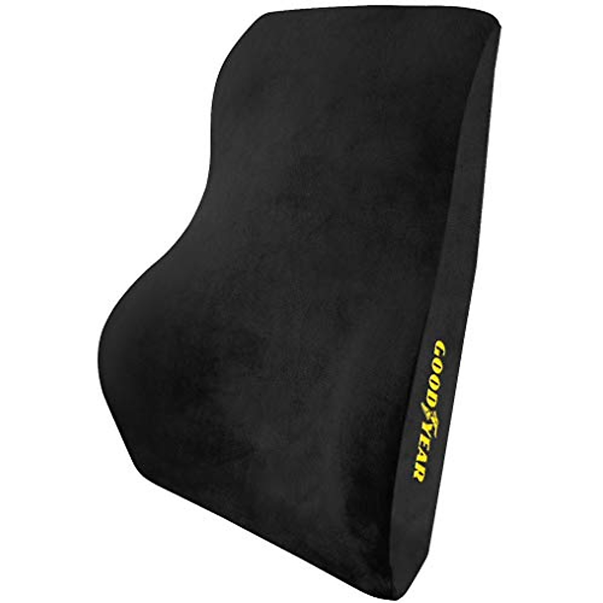 Goodyear GY1015 - Full Size Back Support Pillow for Office Chair or Car / SUV - Helps Relieve Pain - 100% Pure Memory Foam - Improves Posture - Fits Most Seats - Premium Soft Plush