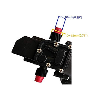 CYBERNOVA DC12V 131PSI 6L/m Water High Pressure Diaphragm Self Priming Pump Caravan/Boat/RV/Garden/Vehicle Cleaning/Motorhome(6L/m) -3308