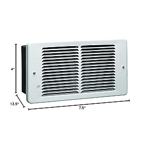 KING PAW2422-W PAW Pic-A-Watt Electric Wall Heater, 2250W / 240V, White