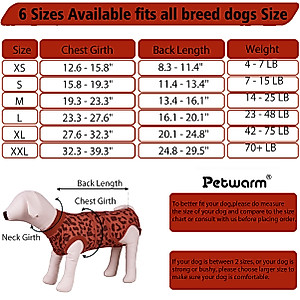 PetWarm Dog Recovery Suit,Surgical Suit for Dogs Female Spay Male Neutered,After Surgery Dog Onesie,Anti-Licking Dog Surgery Recovery Suit,Leopard Pattern,Red,XS