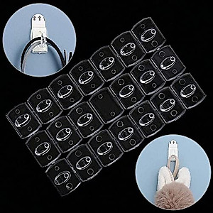 Yiexson Transparent Strong Self Adhesive Door Wall Hangers Kitchen Removable Hook Seemless G9F6 Adhesive Clamp Cable Bathroom Rack Hook