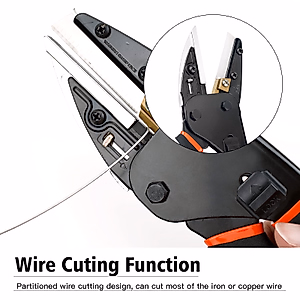 Heavy Duty Scissors All Purpose - Multipurpose Utility Cutter,6 in 1 Function,Availabe for Industry and Home Use,Cutting for Soft Pipe/Fibre/Wood/Iron Wire/Box/Paper
