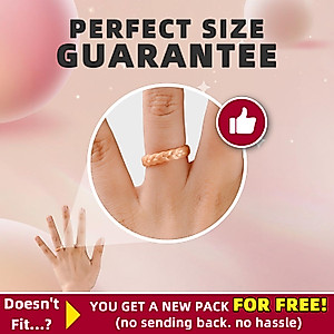 Egnaro Silicone Ring Women, Stackable Braided Rings for Women, Breathable Inner Arc Rubber Rings Women, Unique Design Silicone Wedding Bands Women