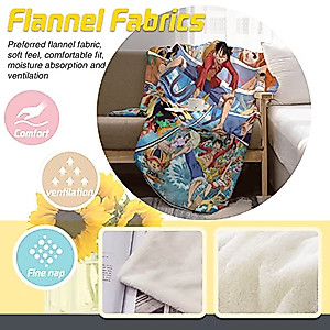 Anime Blanket Soft Lightweight Flannel Fleece Cartoon Throw Blanket for Couch Sofa Bed 50"x40"