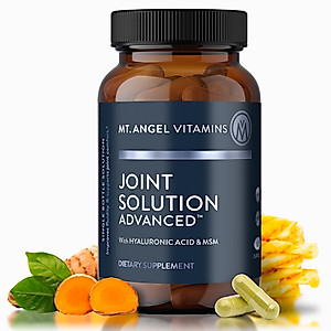 Mt. Angel Vitamins - Joint Solution Advanced, with Curcumin C3 Complex, Glucosamine, Hyaluronic Acid, Bromelain, Collagen Type 2 & MSM, Improves Fluidity & Supports Joint Comfort (60 Capsules)