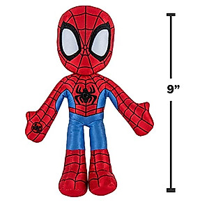 Spidey and His Amazing Friends Marvel’s Web Flash Spidey Plush - 9-Inch Plush with Light Up Signal - Toys Featuring Your Friendly Neighborhood Spideys
