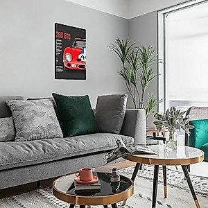 Car Poster Ferrari F40 Supercar Posters Racing Car Canvas Wall Art For Boy's Bedroom SuperCar Wall Decor Frame-style 24x36inch(60x90cm)