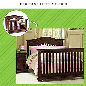 Full Size Conversion Kit Bed Rails for Baby Cache Cribs (Cherry)