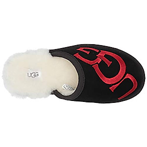 UGG Scuff Logo Slipper, Black, Size 11