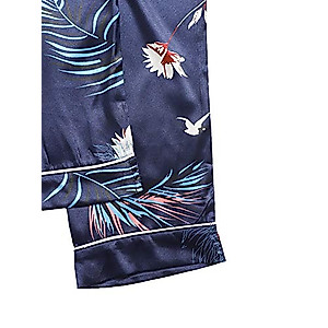 SheIn Women's 7pcs Pajama Set Cami Pjs with Shirt and Eye Mask Royal Blue Medium