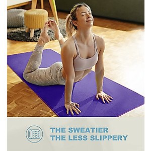 Heathyoga Hot Yoga Towel Non Slip, Microfiber Non Slip Yoga Mat Towel, Exclusive Corner Pockets Design, Dual-Grip, Sweat Absorbent, Perfect for Hot Yoga, Bikram, Pilates and Yoga Mats