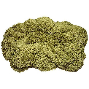 Chanasya Solid Faux Long Fur Throw Blanket - Soft, Fuzzy Throw Blanket - for Bed or Couch - 50" x 65” - Olive Green