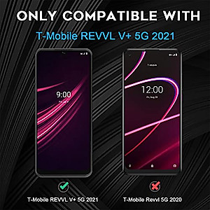 Orzero (3 Pack) Compatible for T-Mobile REVVL V+ 5G (T-Mobile REVVL V Plus 5G) Tempered Glass Screen Protector, 9 Hardness HD (Lifetime Replacement)