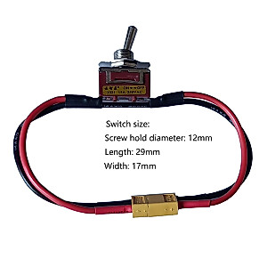 JINOARC 2Pcs XT60 Switch RC Large Current On/Off Switch with XT60 Plug for Ebike RC Airplane Drone Car ESC Lipo Battery