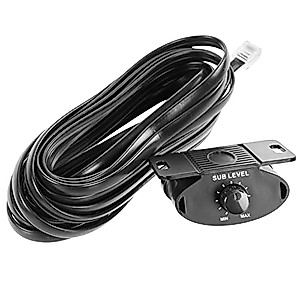 NVX QBUS10P 500W Peak (200W RMS) Amplified and Loaded 10" Ported Under Seat Quick Bass Universal Subwoofer System with Remote Bass Knob