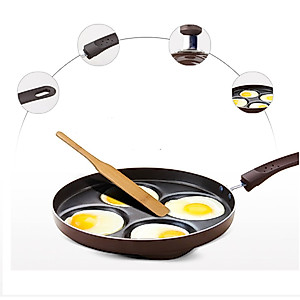 Nadalan Frying Pan Non - Stick Pan Pan Fried Egg Pot Pancake Divided Fried Eggs Pancakes etc 24CM