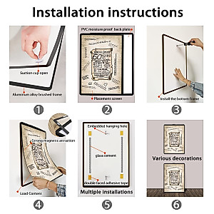 Framed Black 60th Birthday Decorations 60th Birthday Guest Book Alternative 12”x16”, 60 Years Old Birthday Party Supplies Guest Signature Poster, Funny 60 Birthday Gifts for Women Men(60th, Retro)