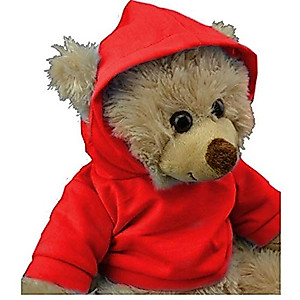 Red Hoodie Tee Teddy Bear Clothes Fits Most 14"-18" Build-a-Bear and Make Your Own Stuffed Animals