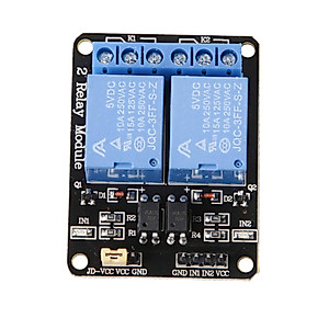 Qunqi 5V 2 Channel 5V Relay Module with Optocoupler Low Level Trigger Expansion Board Compatible with R3 MEGA 2560 1280 DSP ARM PIC AVR STM32 Raspberry Pi (2channel-4pc)
