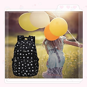 Dog Paw Prints Backpack Primary School Student Book Bag School Bag for Students