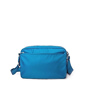 BESIDE-U Baker RFID Guarded Zip Pocket Medium Travel Crossbody in Sapphire Blue