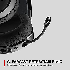 SteelSeries Arctis 7+ Wireless Gaming Headset – Lossless 2.4 GHz – 30 Hour Battery Life – USB-C – 7.1 Surround – For PC, PS5, PS4, Mac, Android and Switch - Black