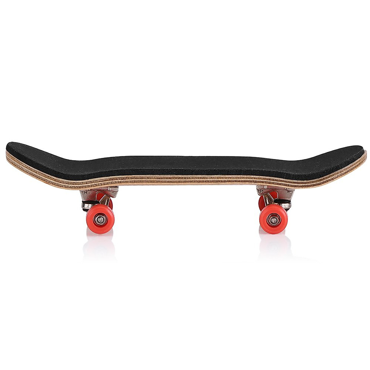 Duokon Fingerboards, 1Pc Maple Wooden+Alloy Fingerboard Finger Skateboards with Box Reduce Pressure Kids Gifts(Red)