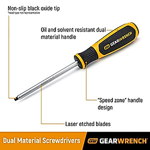 GEARWRENCH 1/4" x 24" Slotted Dual Material Screwdriver - 80076H